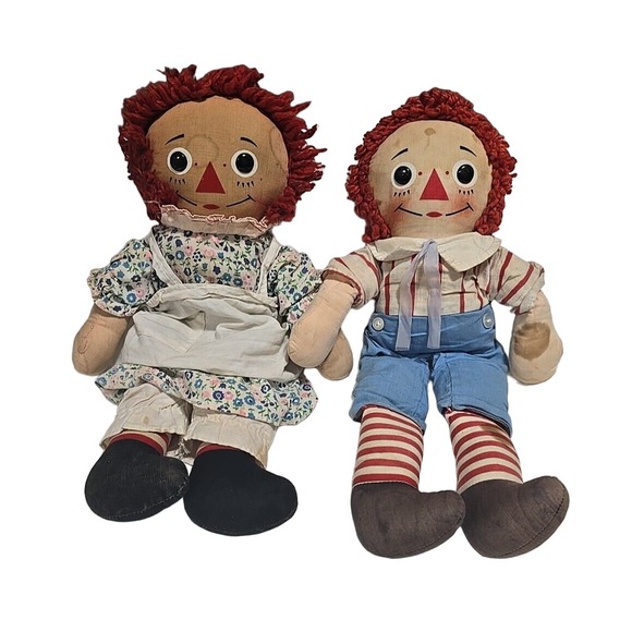 Knickerbocker | Toys | Vtg Union Made Vintage Raggedy Ann Raggedy Andy ...